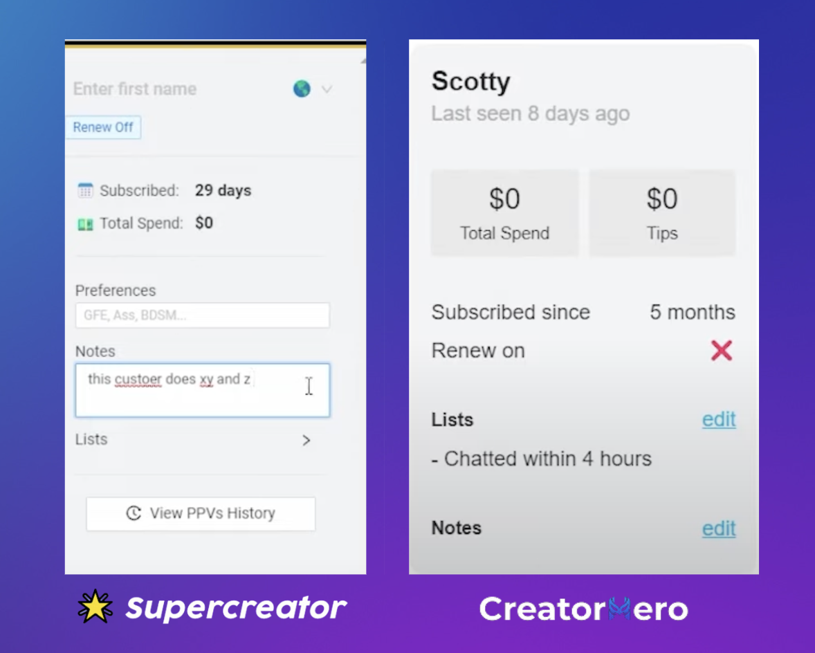 OnlyFans Chatting Tools: Supercreator Vs. Creator Hero | fanscribers.com